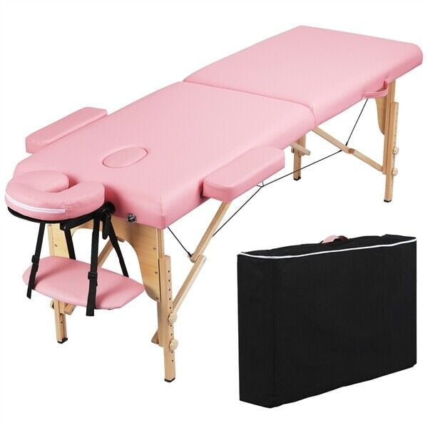 Veado Portable Massage Table Lash Bed- 2 Folding Massage Bed, Height ...