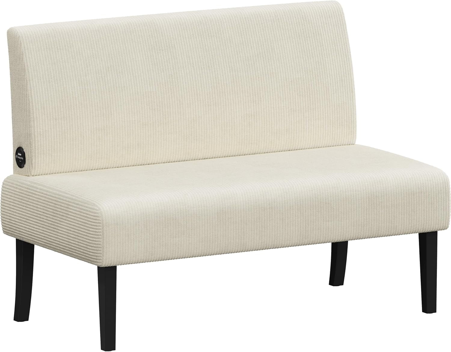 Veado Small Mini Sofa Couch Armless Loveseat Futon for Bedroom ...