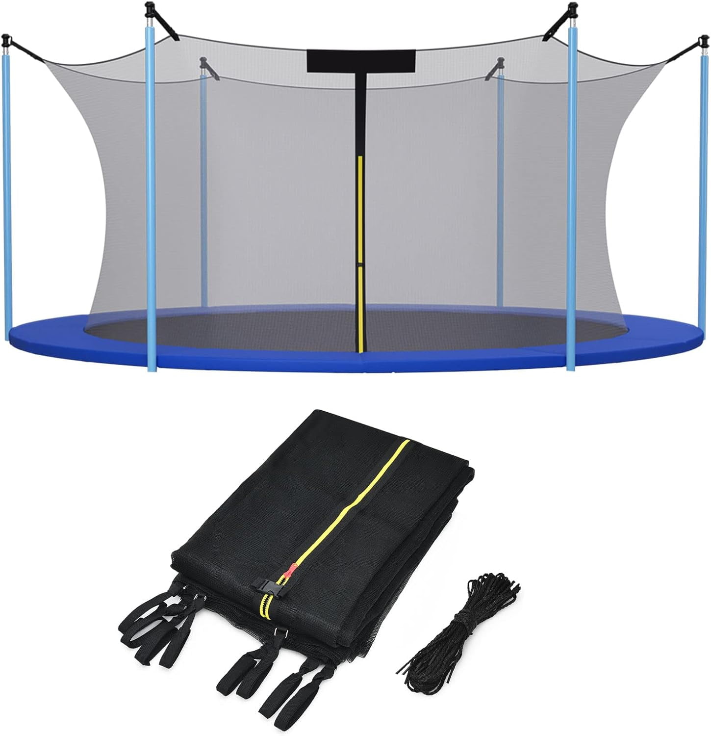 Veado Trampoline Net, Trampoline Enclosure for 8 10 12 14 15 16Ft Round ...
