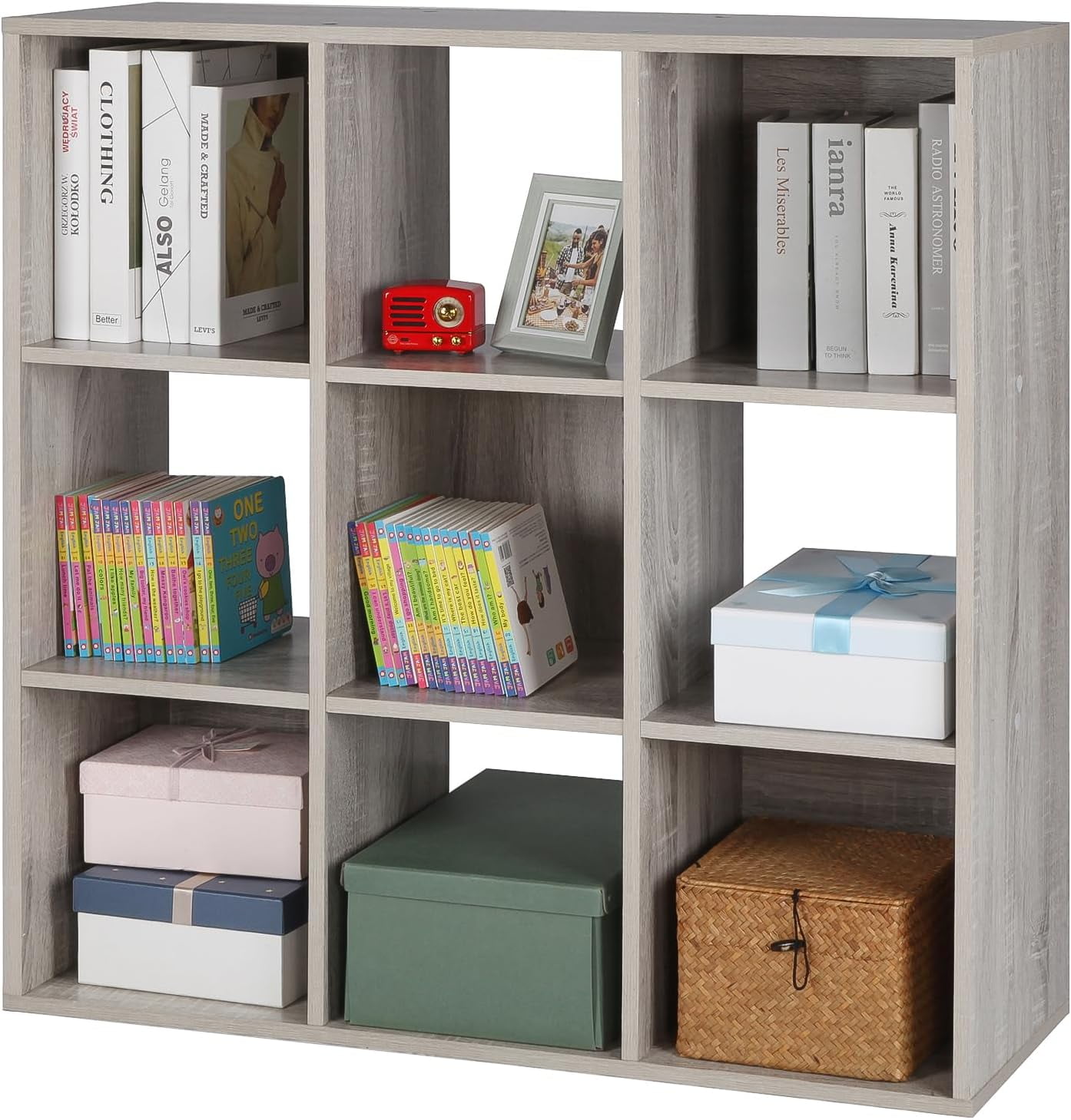 Veado US 9-Cube Storage Organizer Bookshelf System, Unit Shelf, Closet ...
