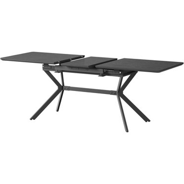 "Jiexi 46.4"" Round Dining Table for 4-6 Person, Mid Century Modern ...