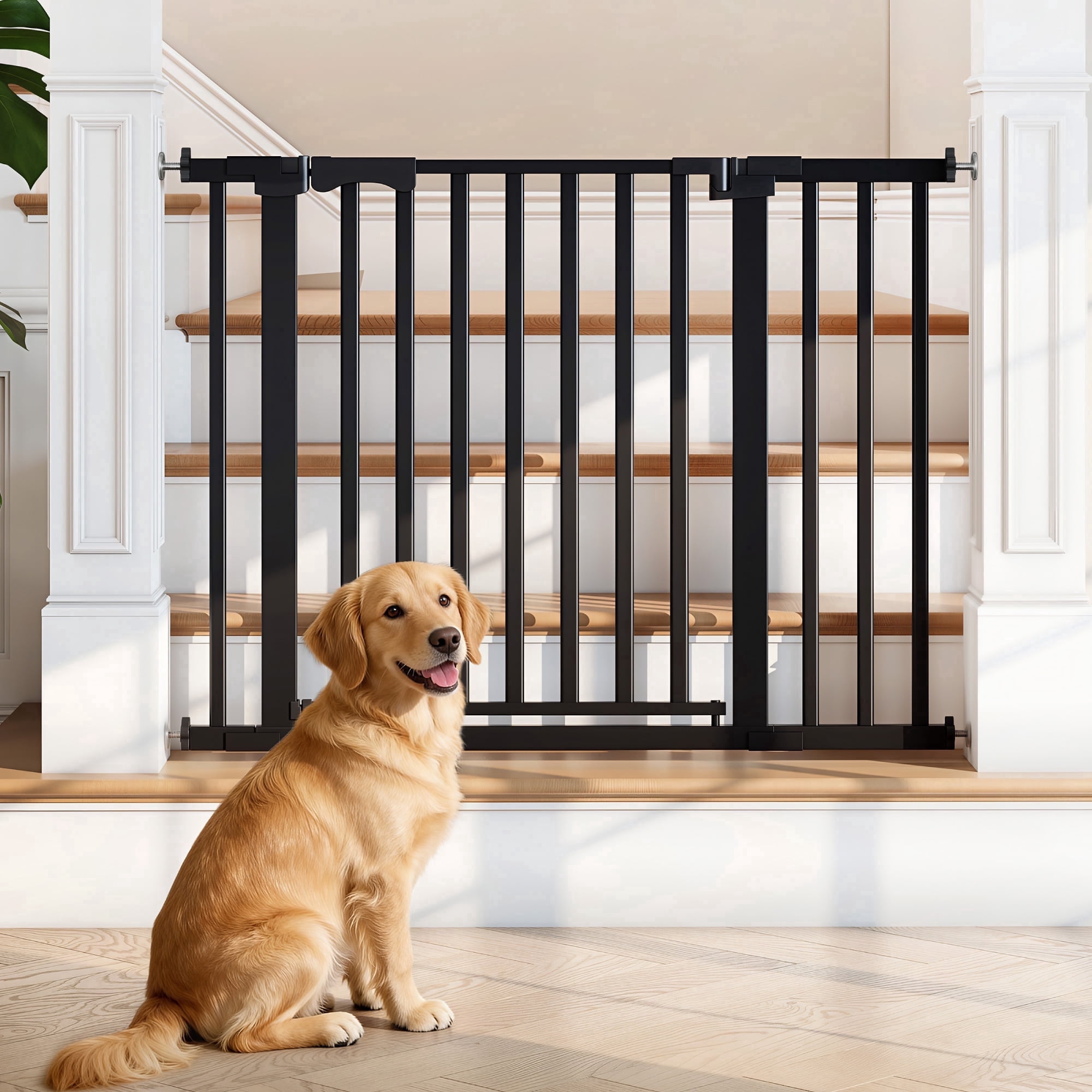 Vebreda 30" Extra Tall Baby Gates for Doorway, Auto Close Pet Gate, 30 ...