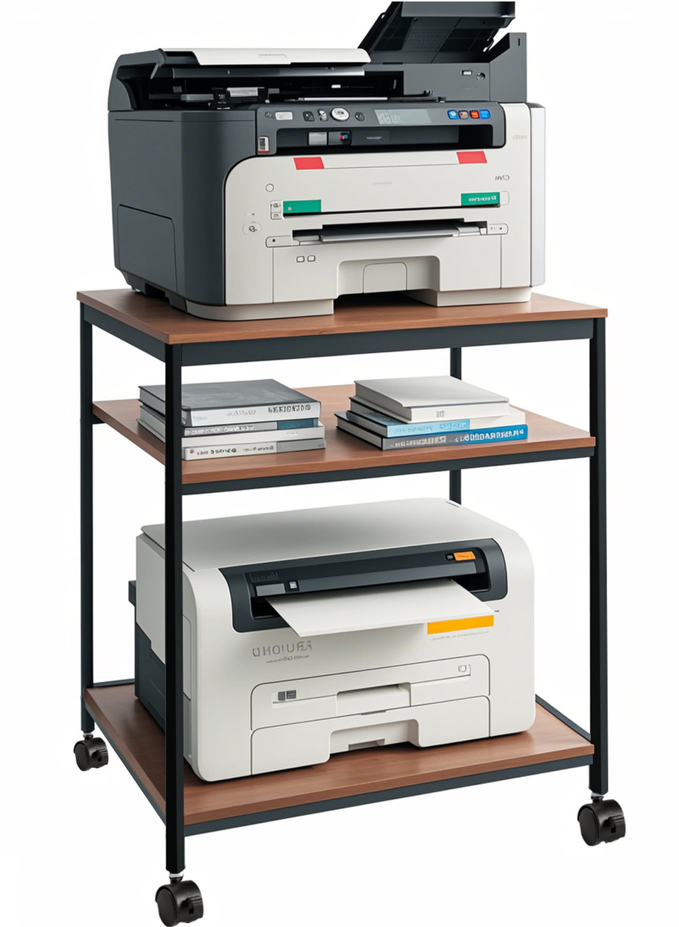 Vebreda Printer Stand with Storage 3-Tier Printer Table for Home Office ...