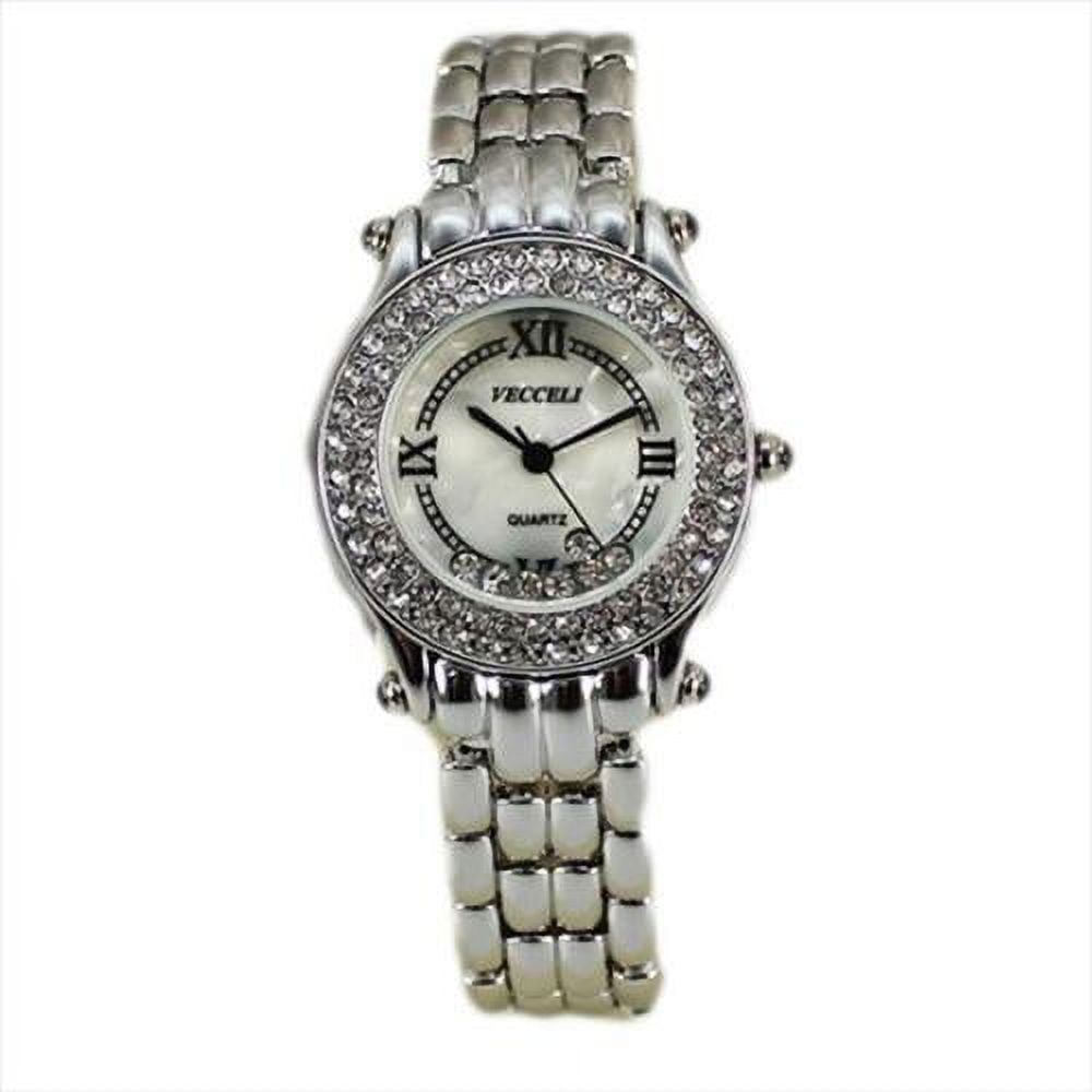 Vecceli Italy L-518 silver White Ladies Watch Band - Walmart.com