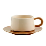 TJ Gobal Porcelain Coffee Mug, Tea Cup with Saucer and Golden Spoon ...