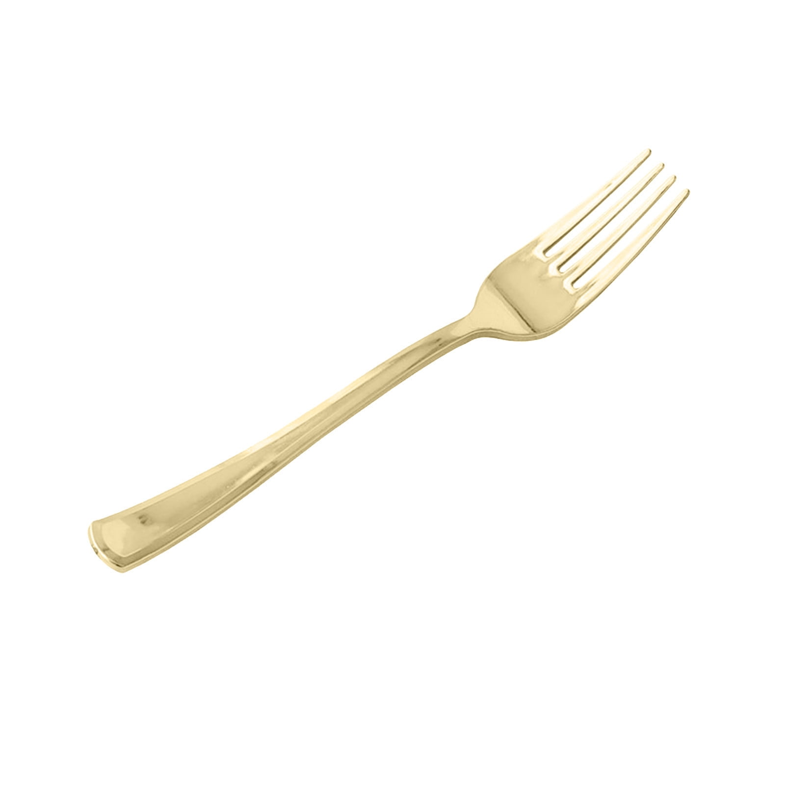 Zenithome Disposable fork Gold Birthday Party Tableware Set Plastic ...