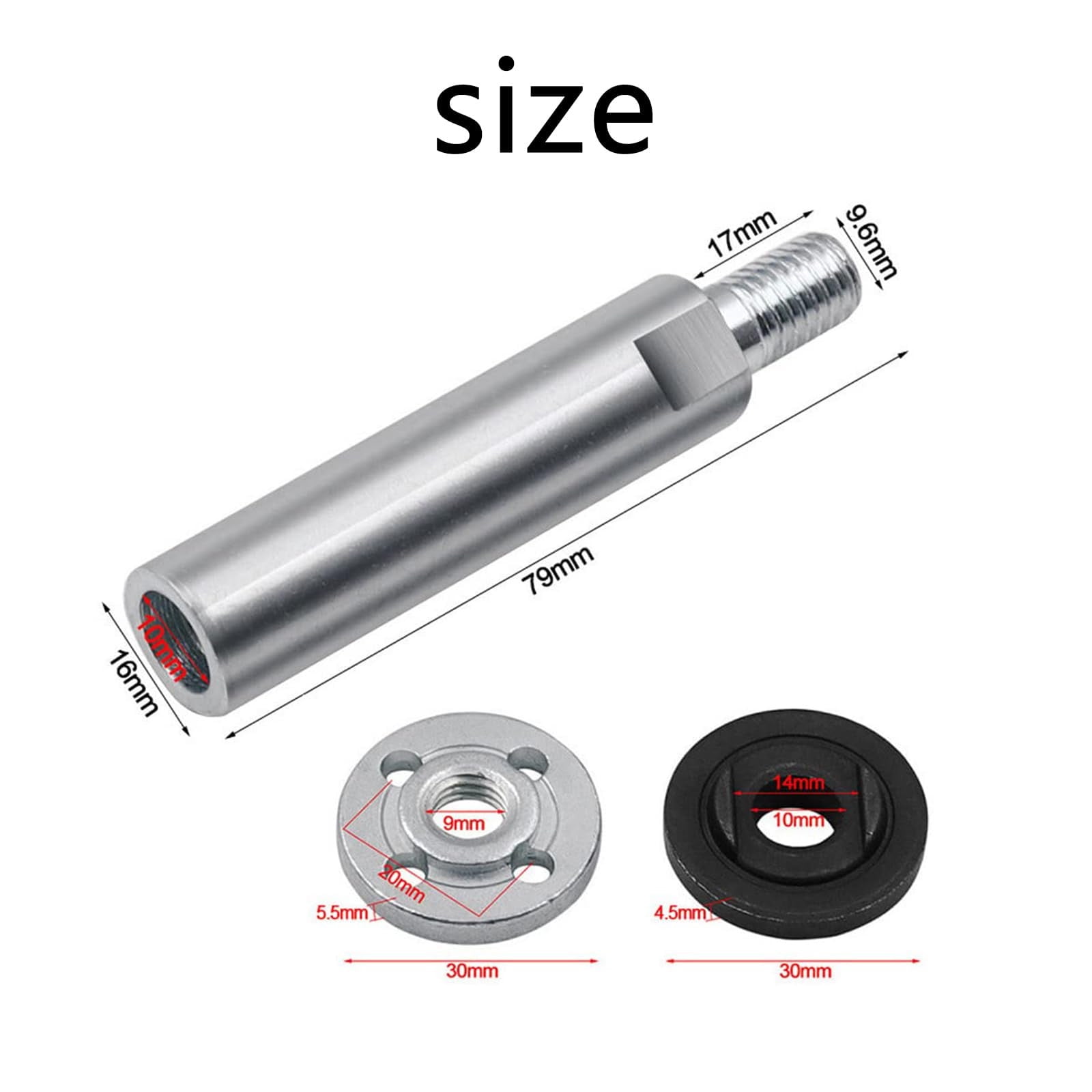 Zenithome Extension Connecting Rod Thread Angle Grinder Extension ...