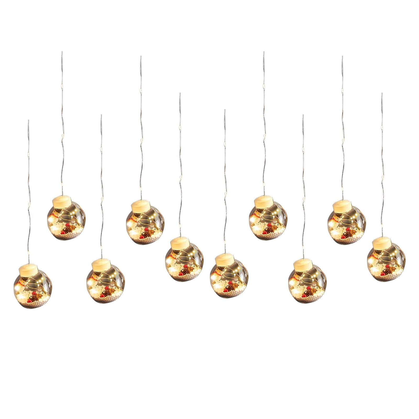 Zenithome Halloween Christmas Led Copper Wire Lights Wishing Window ...
