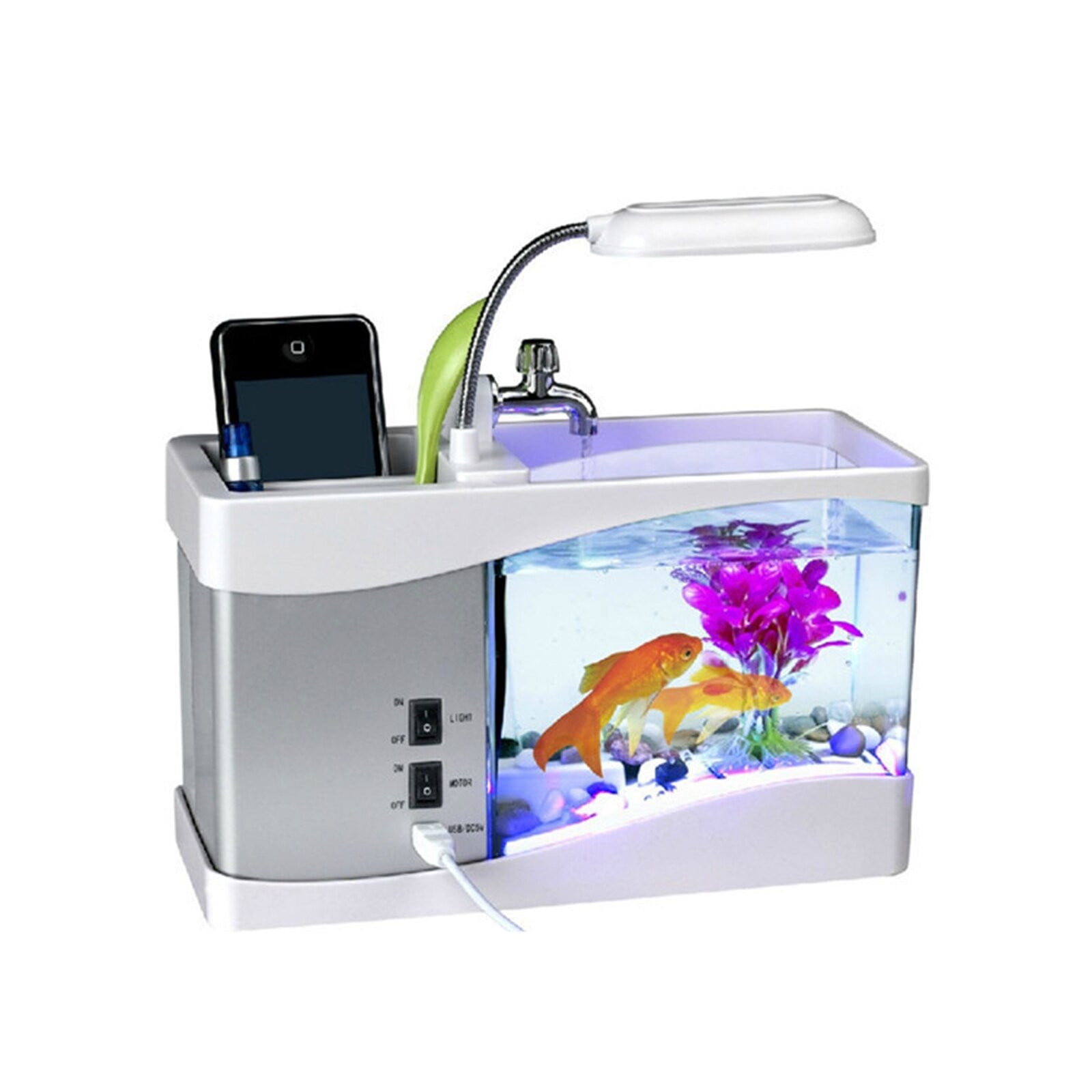 Zenithome LED Small Table Lamp Integrating Fish Tank, Table Lamp ...