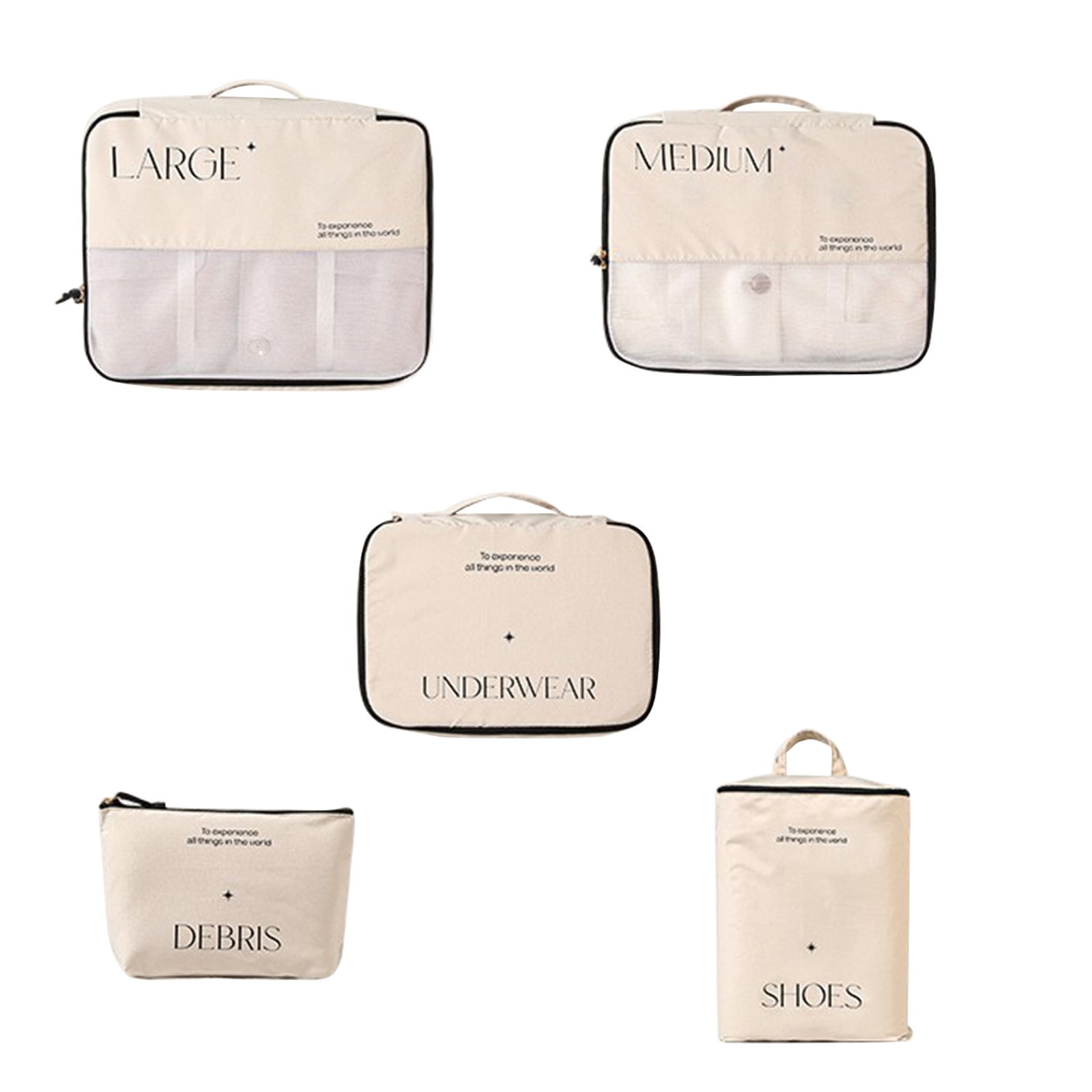 Zenithome Luggage Organizer Travel Organizer Set Of 5 Clothes Storage ...