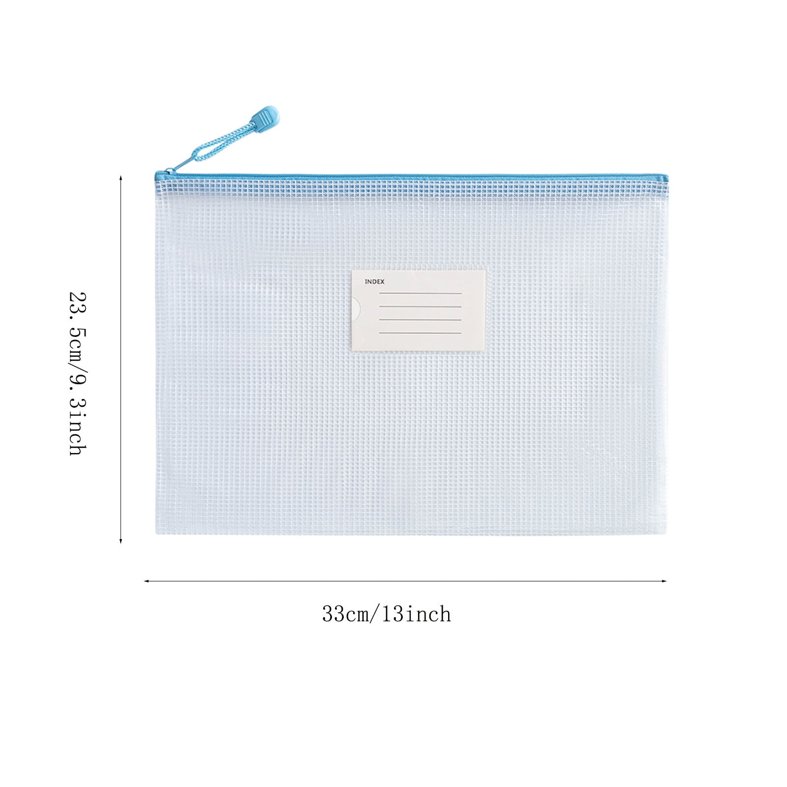 Zenithome Mesh Zipper Bags Document Bag A4 Document Pouches File ...