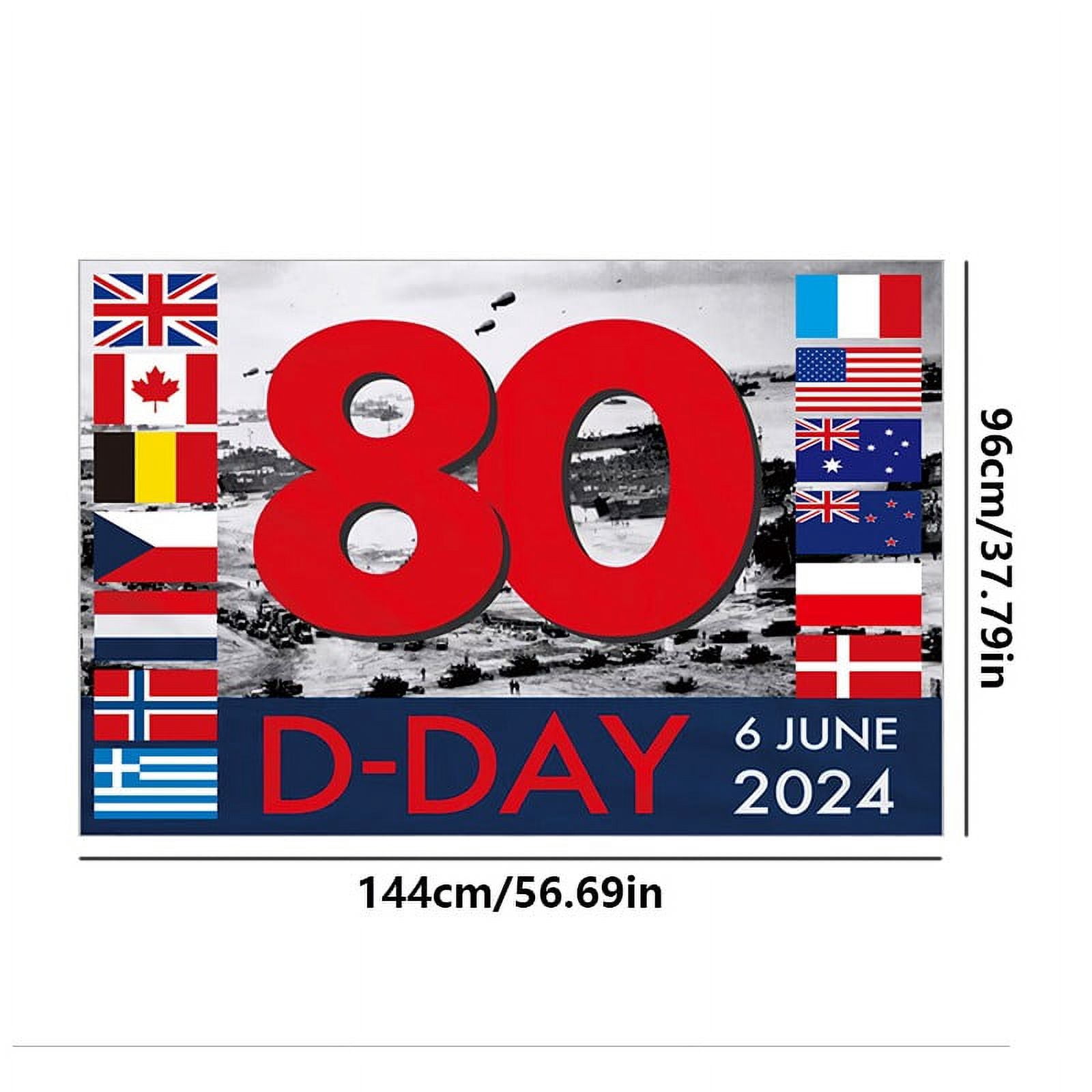 Zenithome Normandy Landing 80th Anniversary Flag Decoration Normandy 4 ...