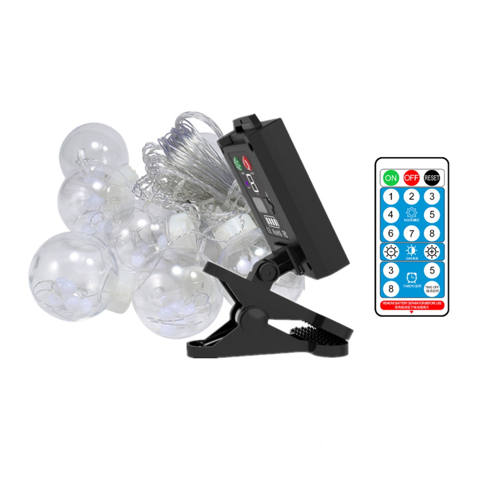 Vecoauto Solar Light Strip, 8 Modes,IP68, Clip Type Solar Panel - USB ...