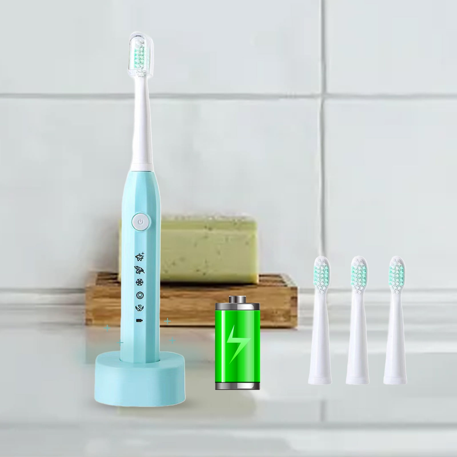 Zenithome Sound Rechargeable Electric Toothbrush for Adults and Kids ...