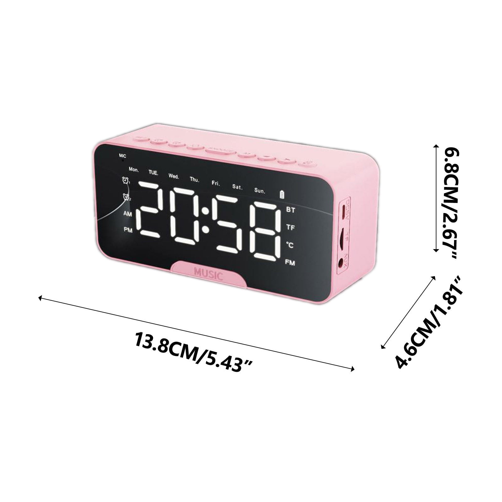 Zenithome Timepiece Redefined Sleek Mirror Design Portable Clock with ...
