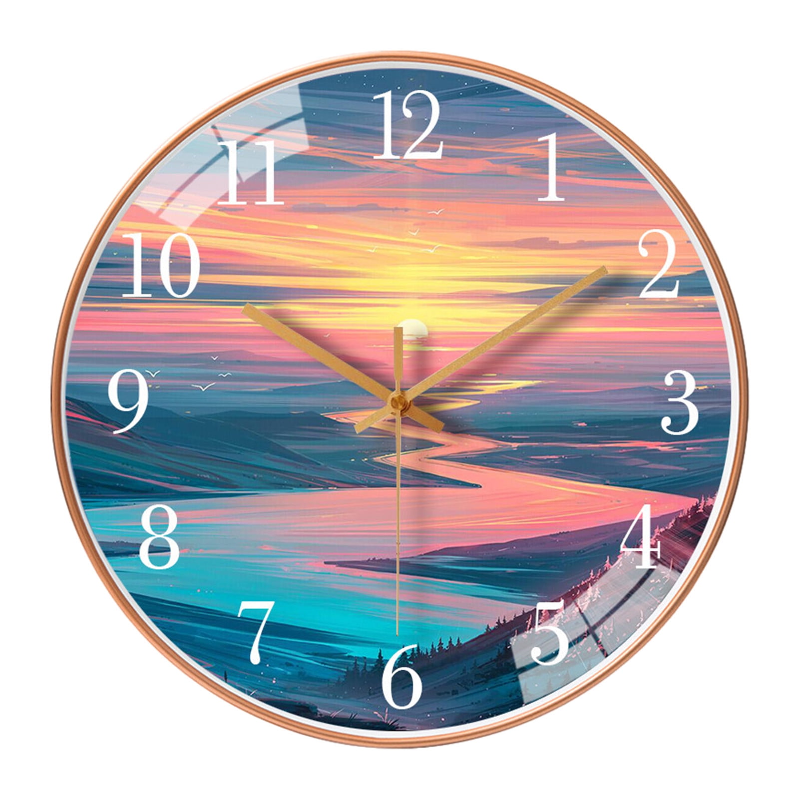 Zenithome Wall Clock Silent NonTicking Battery Operated 8 Inch Quartz ...