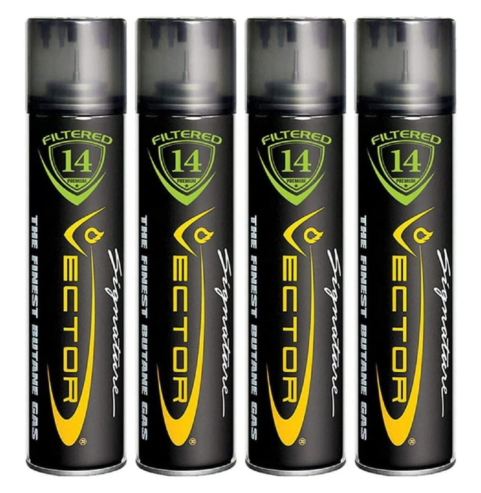 Vector 14x Filtered Premium Refined Fuel Butane Gas Refill (320mL) 4 ...
