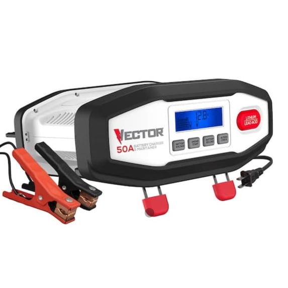 Vector, Battery Charger Maintainer, 50 Amp, Trickle and Engine Start ...