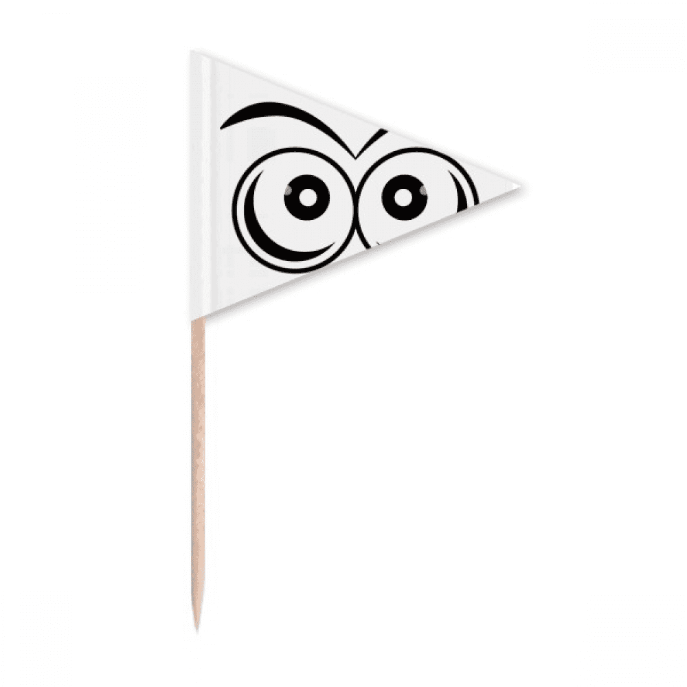 Vector Eye Decoration Pattern Toothpick Triangle Cupcake Toppers Flag ...