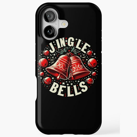 Vector Jingle Bells Holiday Graphic Pattern for iPhone 17 through 11 ...