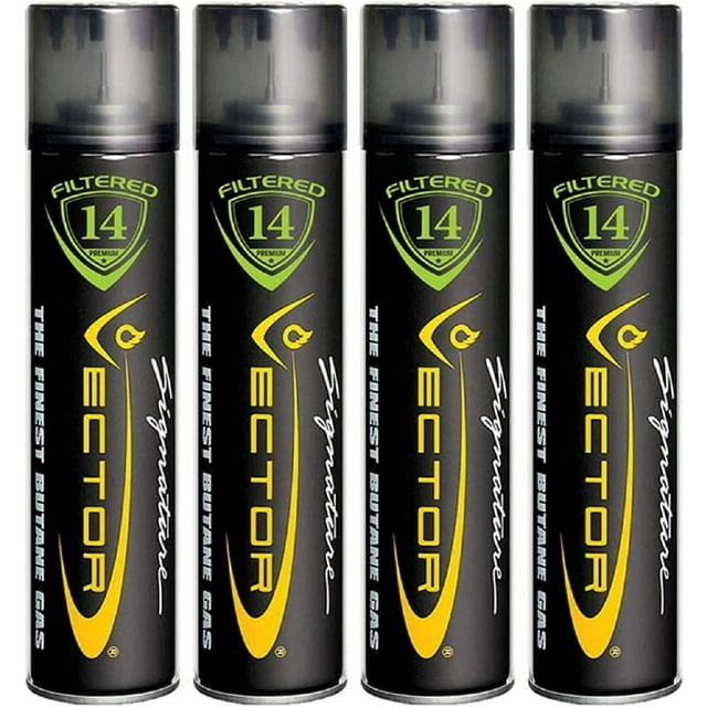 Vector KGM Vector 14x Filtered Premium Refined Fuel Butane Gas Refill ...
