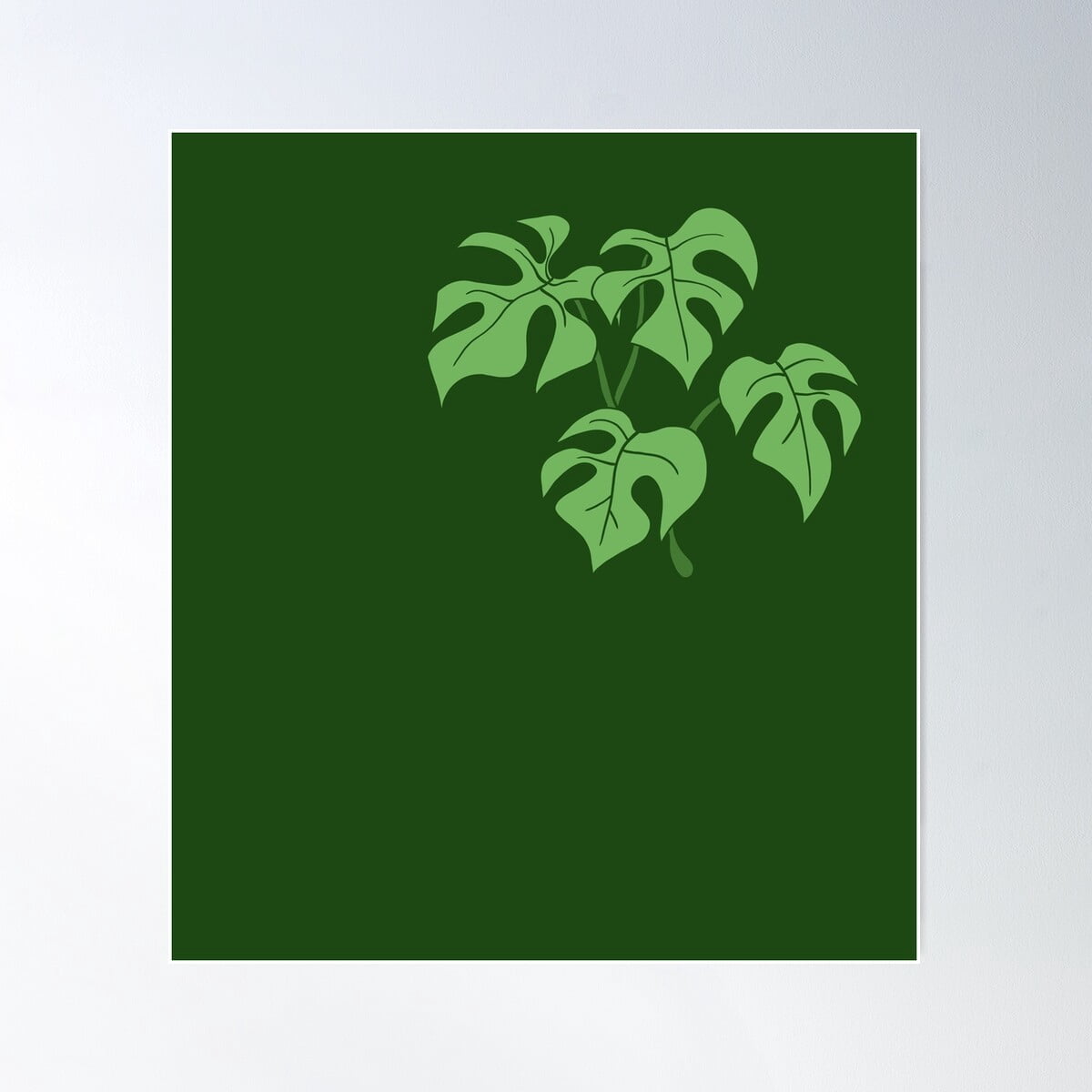 Vector Monsterra Plant Leaves Collage | Gift For Plant Lovers ...
