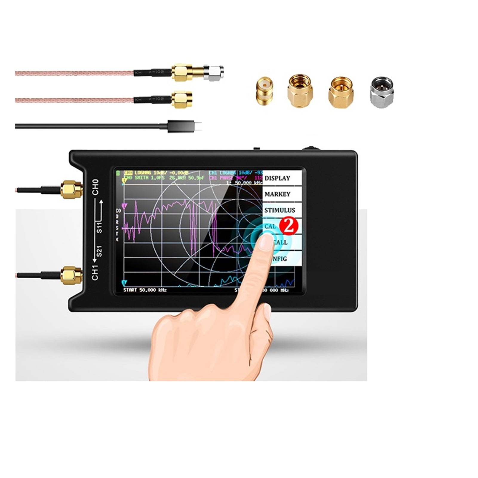 Vector Network Analyzer 10k-1.5GHz HF VHF UHF Antenna Analyzer Measuring S Parameters, Voltage ...