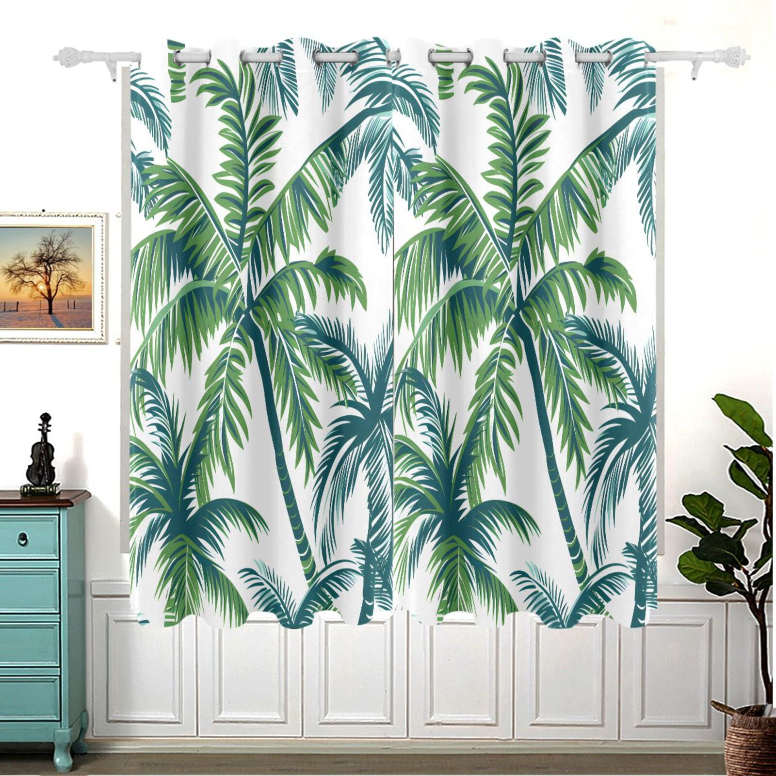 Vector Seamless Tropical Pattern with Palm Tree and Leaves Blackout ...