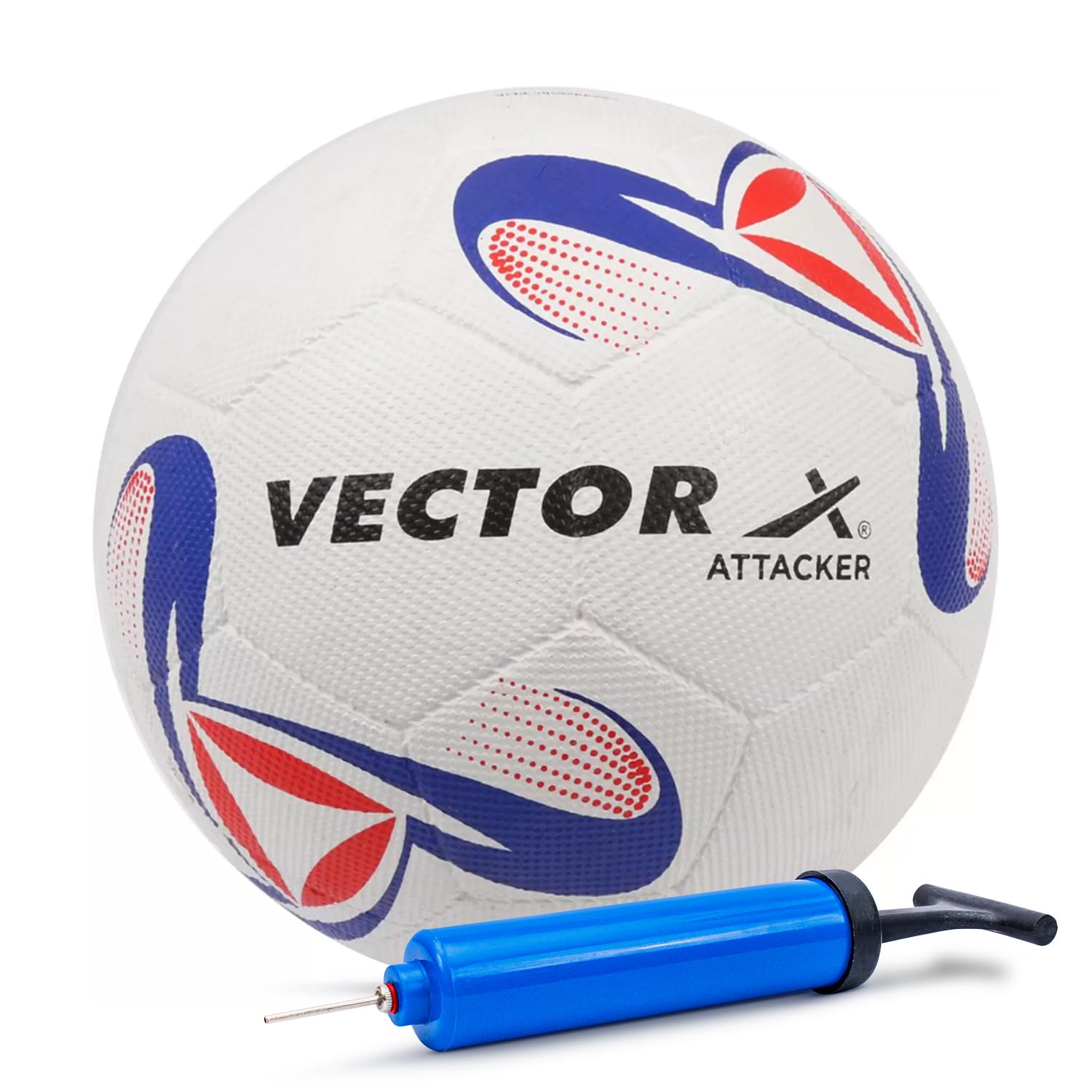 Vector X Synthetic Rubber Moulded ATTACKER Football With Pump (Size 5 ...