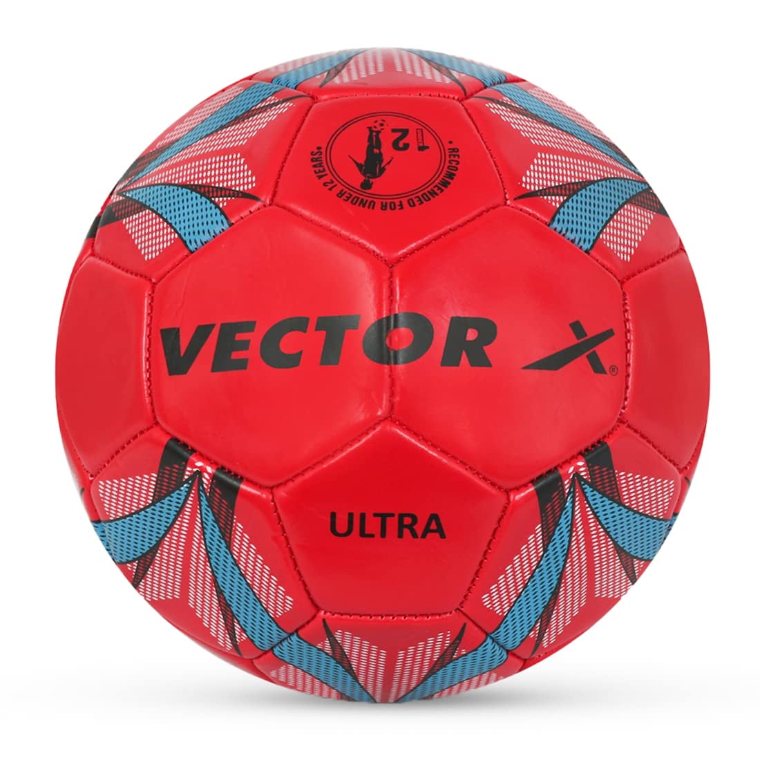 Vector X Ultra Pvc Machine Stitched Football | Color Red & Blue | Size ...