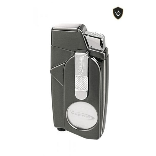 Vector Xcaliber Double Flame Lighter with Cutter - Walmart.com