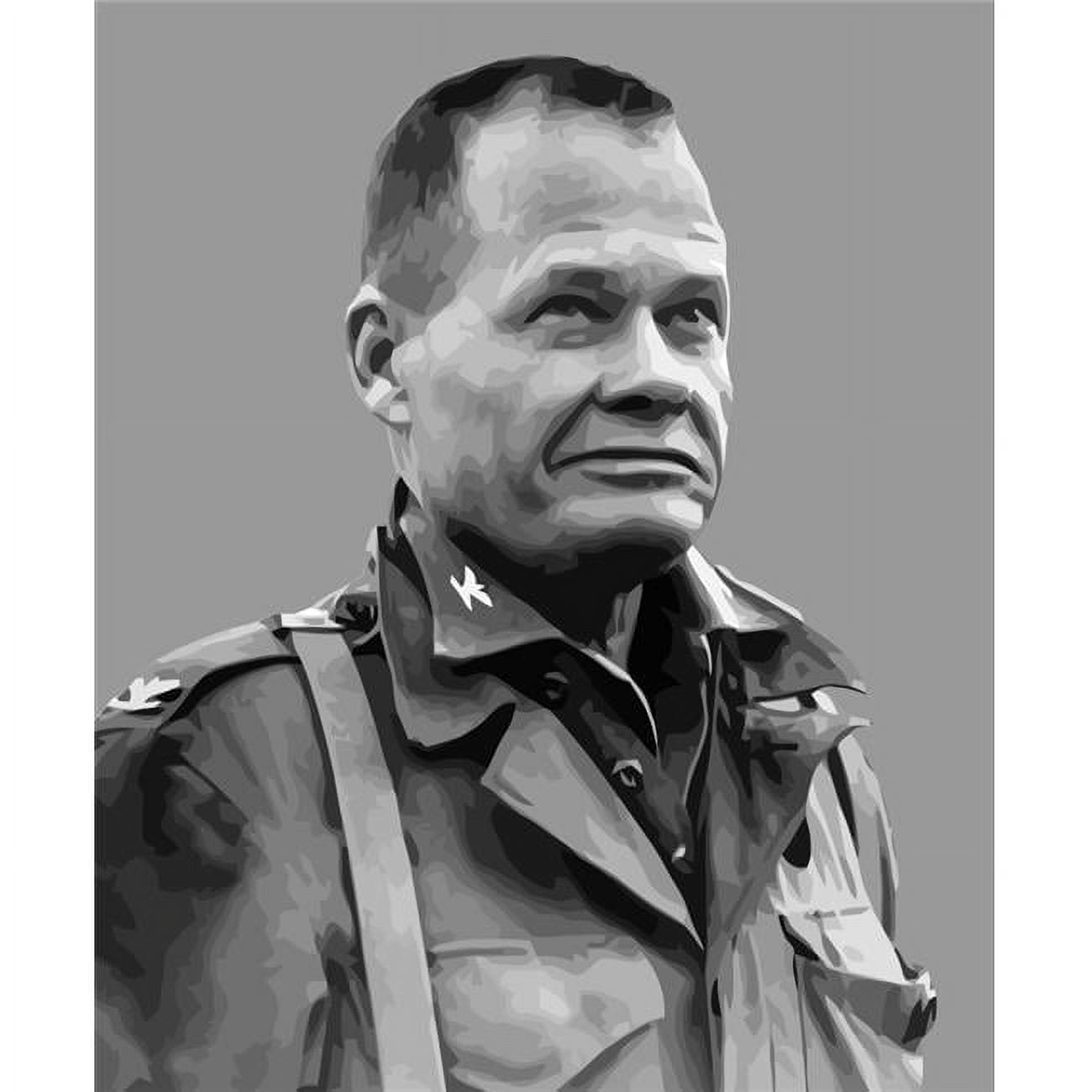 Vector portrait of Lieutenant General Lewis Burwell Chesty Puller ...