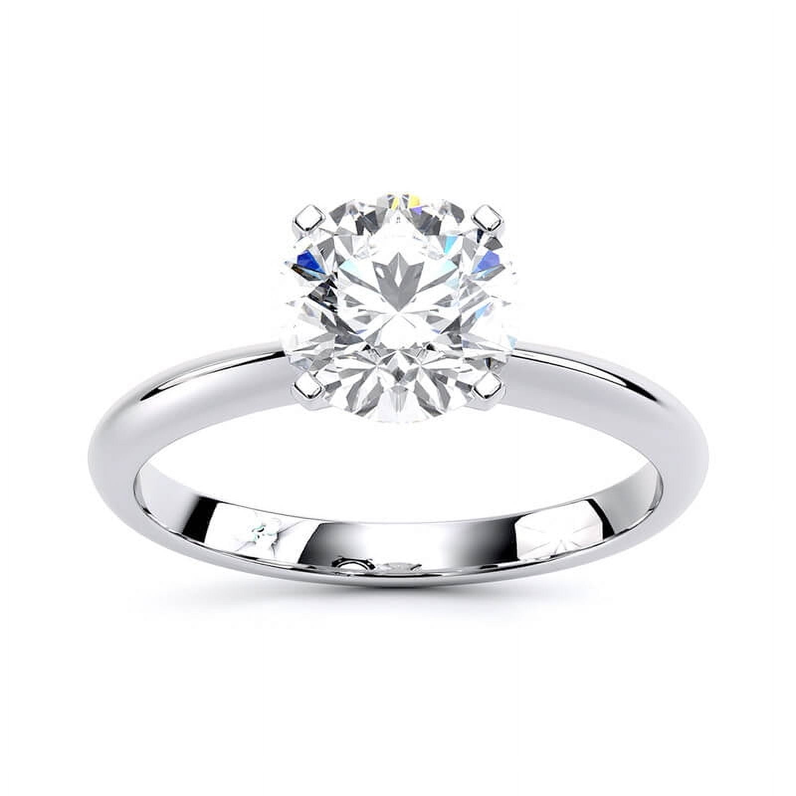 Veda Jewel 1.67 Ct Round Cut Lab-Created Diamond Solitaire Engagement ...