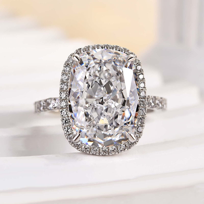 Veda Jewel 1.85 Ct Cushion Cut Lab-Created Diamond Engagement Ring for ...