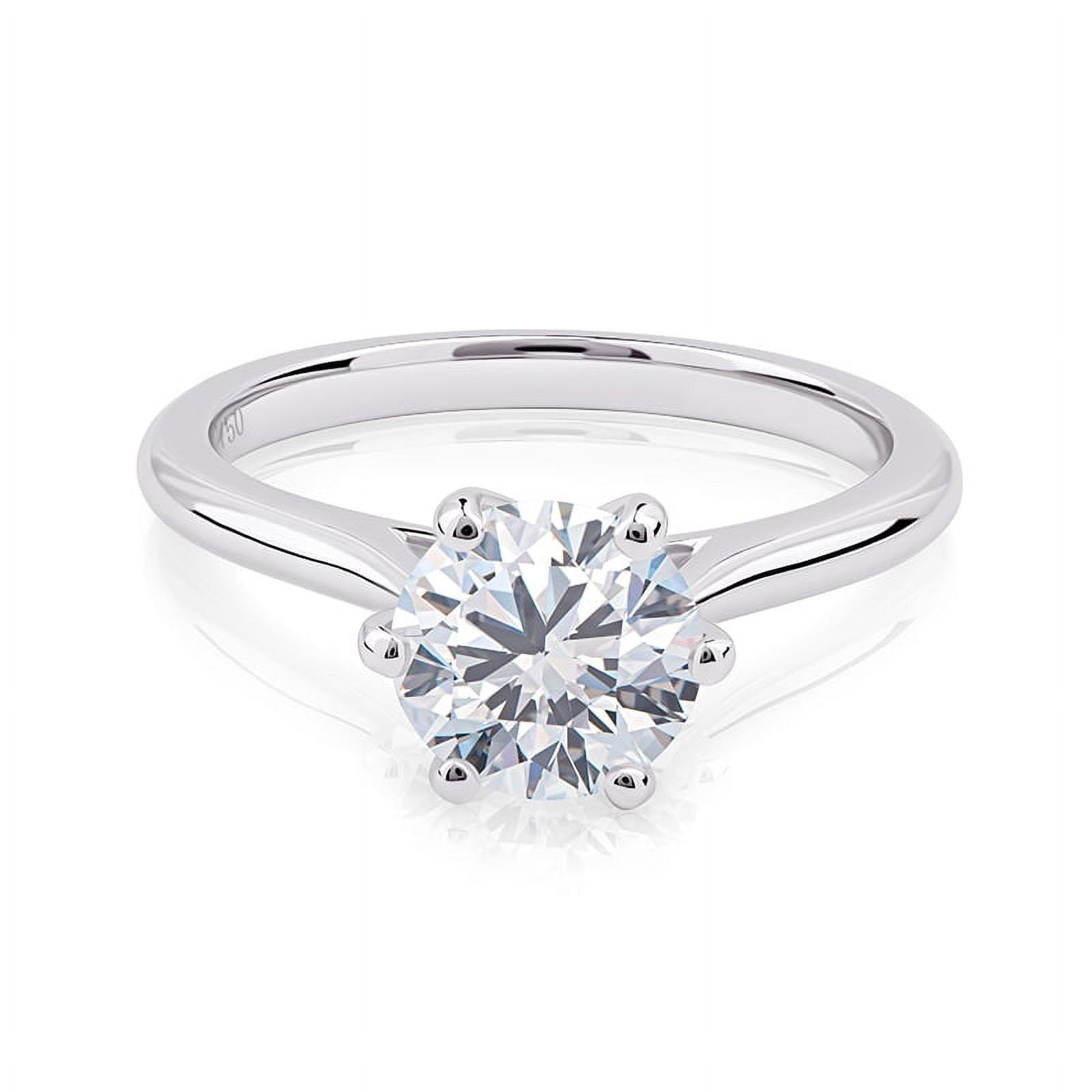 Veda Jewelry 1.67 Ct Round Brilliant Cut Solitaire Engagement Ring for ...