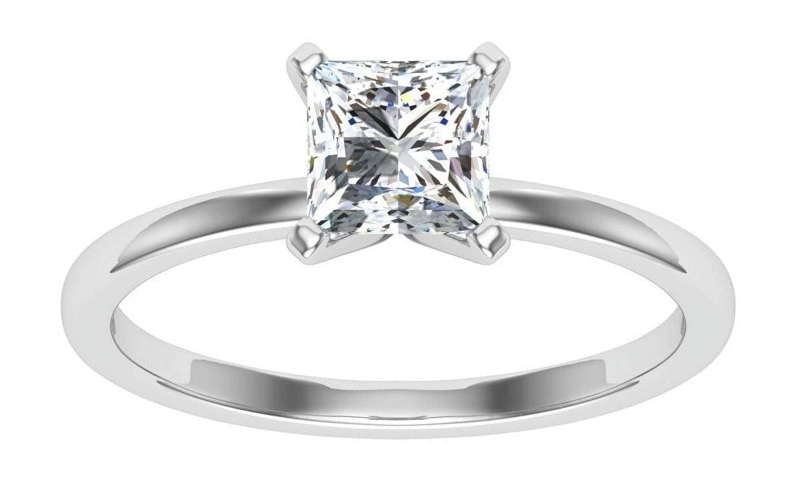 Veda Jewelry 1.86 Ct Captivating Moissanite Solitaire Engagement Ring ...