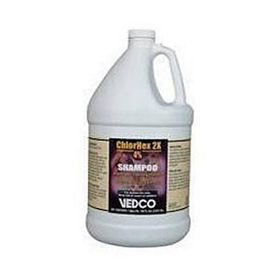 Vedco Medicated Antibacterial Shampoo for Dogs and Cats - ChlorHex 2X 4 ...