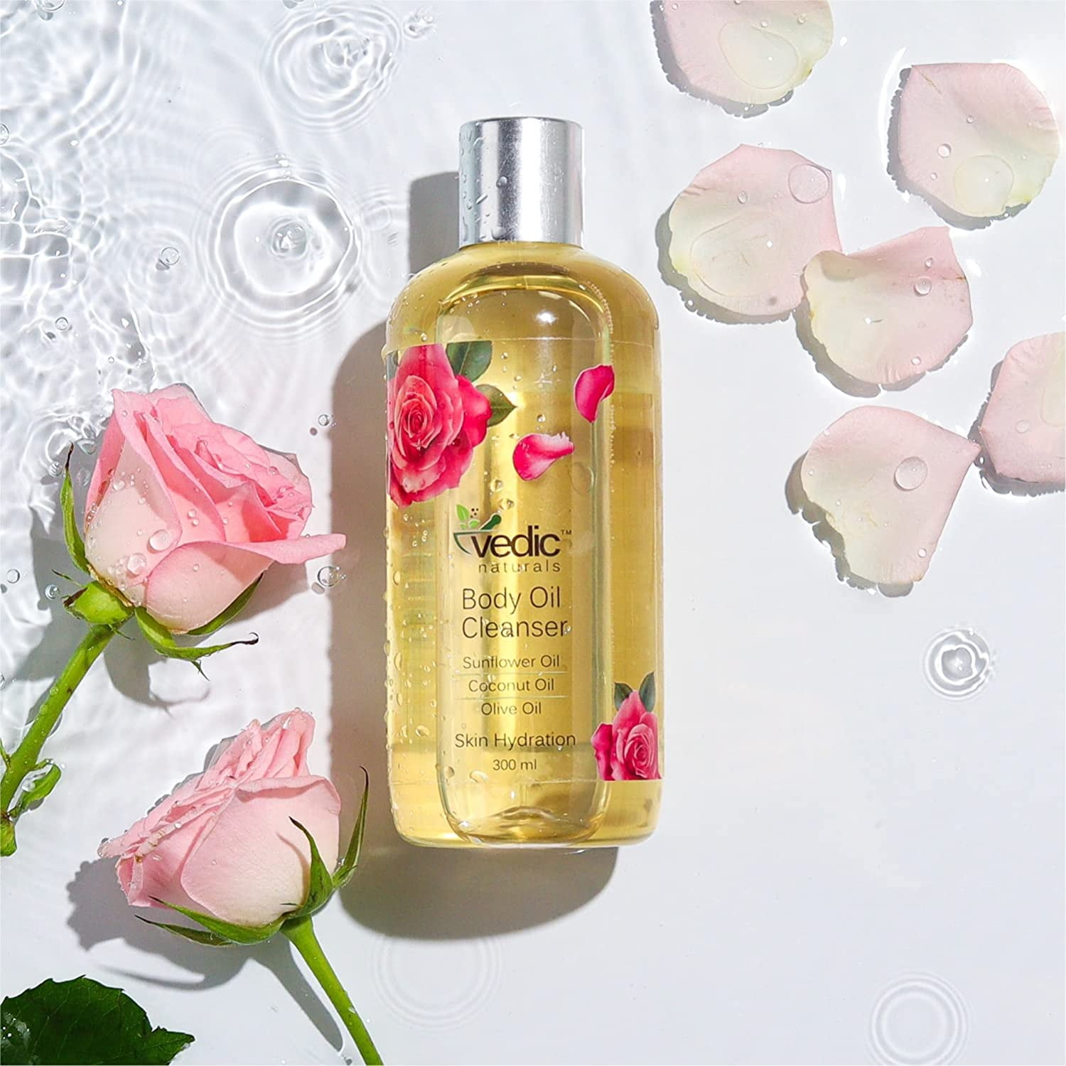 Vedic Naturals Body Oil Cleanser (Body Wash) . Shower Oil -300ml . Skin ...