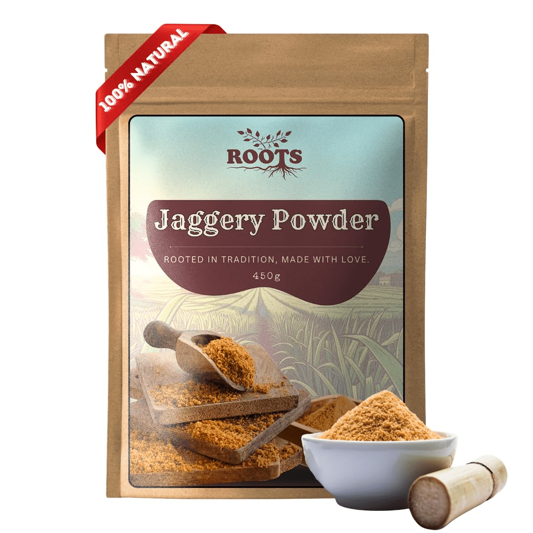 Vedic Roots Pure Jaggery Powder, Natural Unrefined Sugarcane Sweetener ...