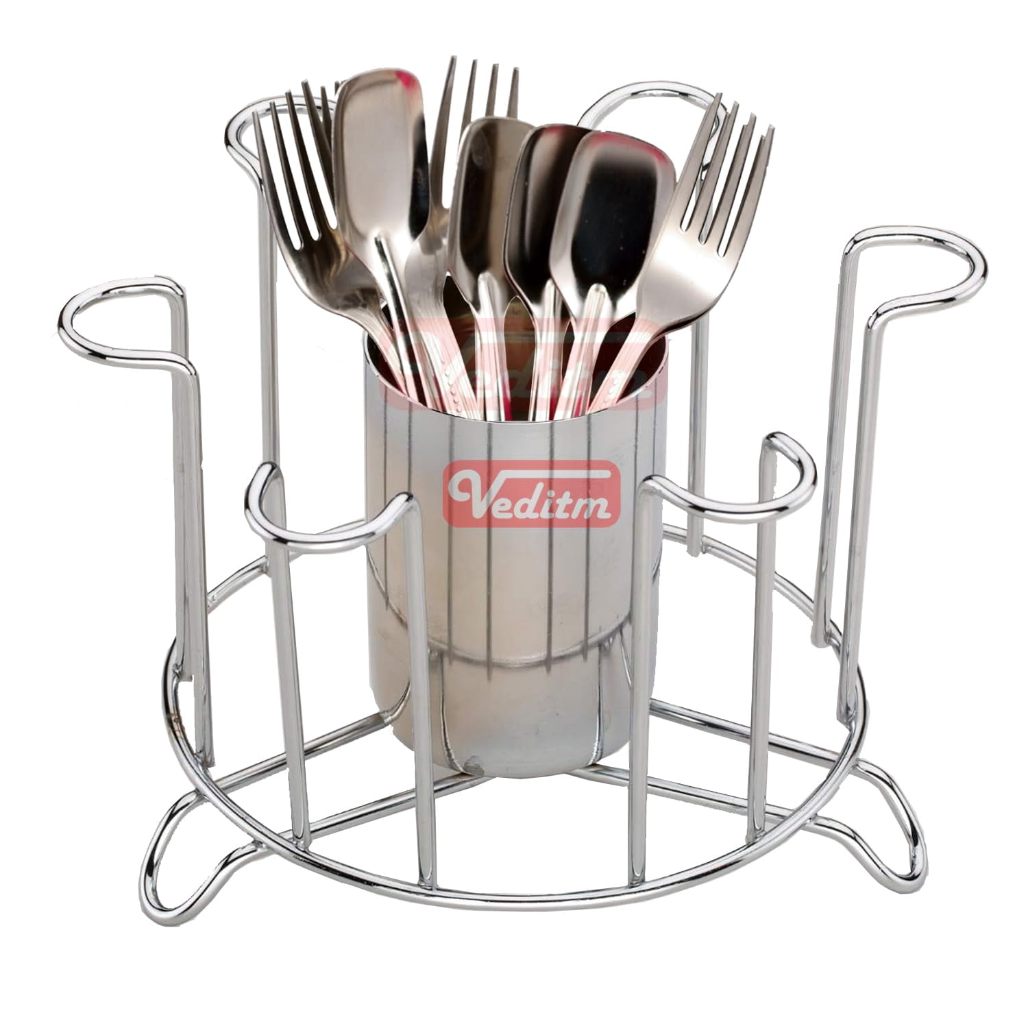 Veditm Glass Holder for 6 Glasses Glass Stand Made Stainless Steel ...