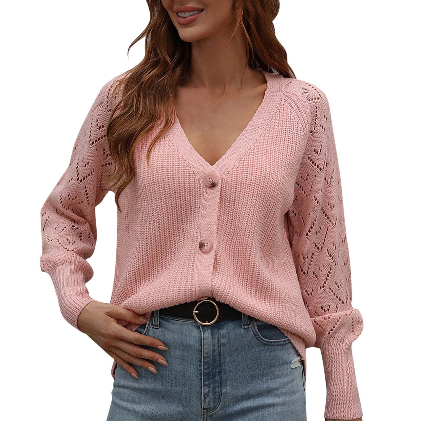 Vedolay Cardigan Sweaters for Women Casual Lightweight Knit Cardigan ...