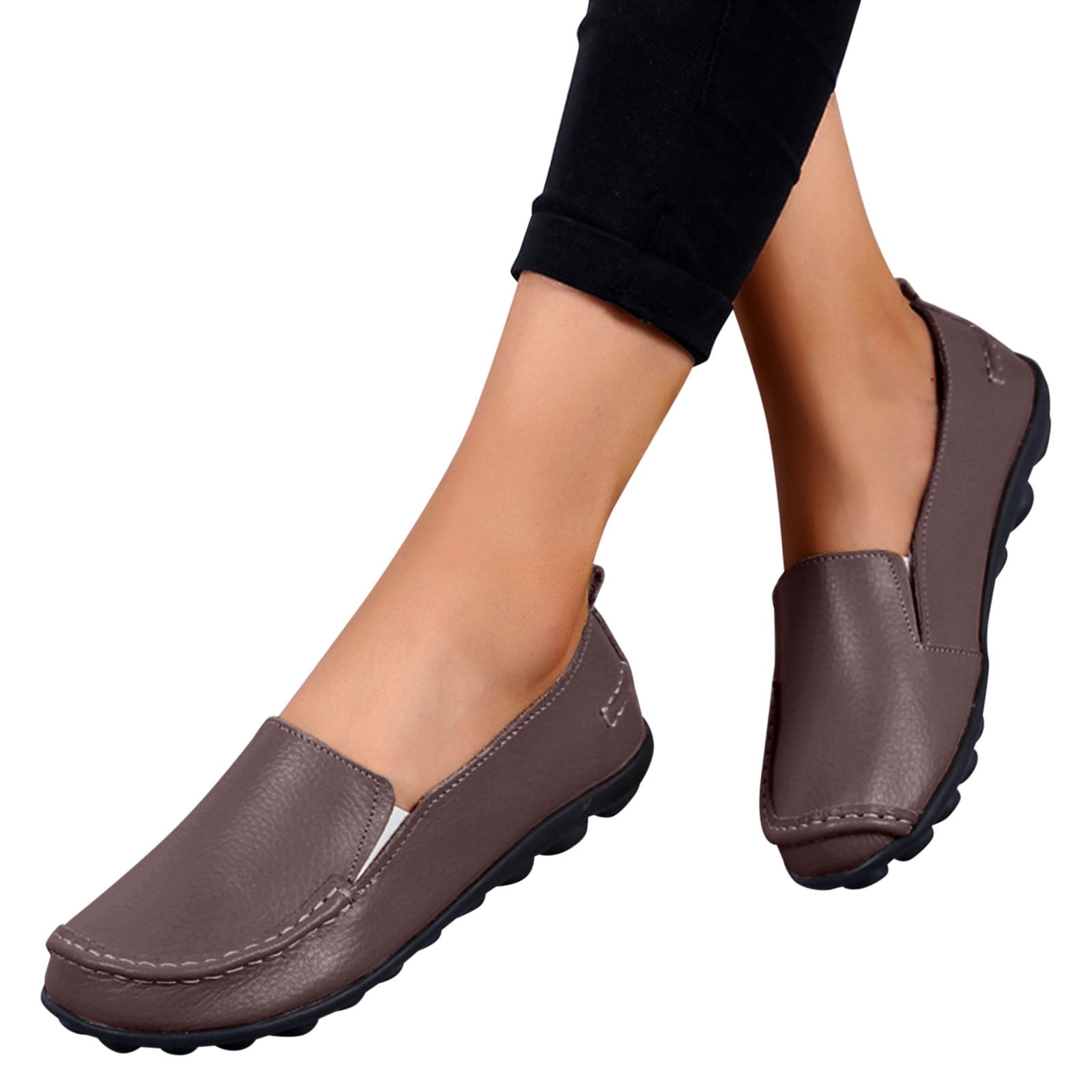 Vedolay Casual Shoes Women Women's Loafers Platform Round Toe Fashion ...