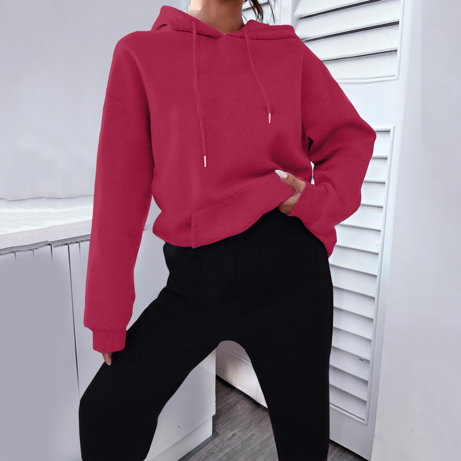 Vedolay Fall Casual Sets Women's 2 Piece Outfits Long Sleeve Crew Neck ...