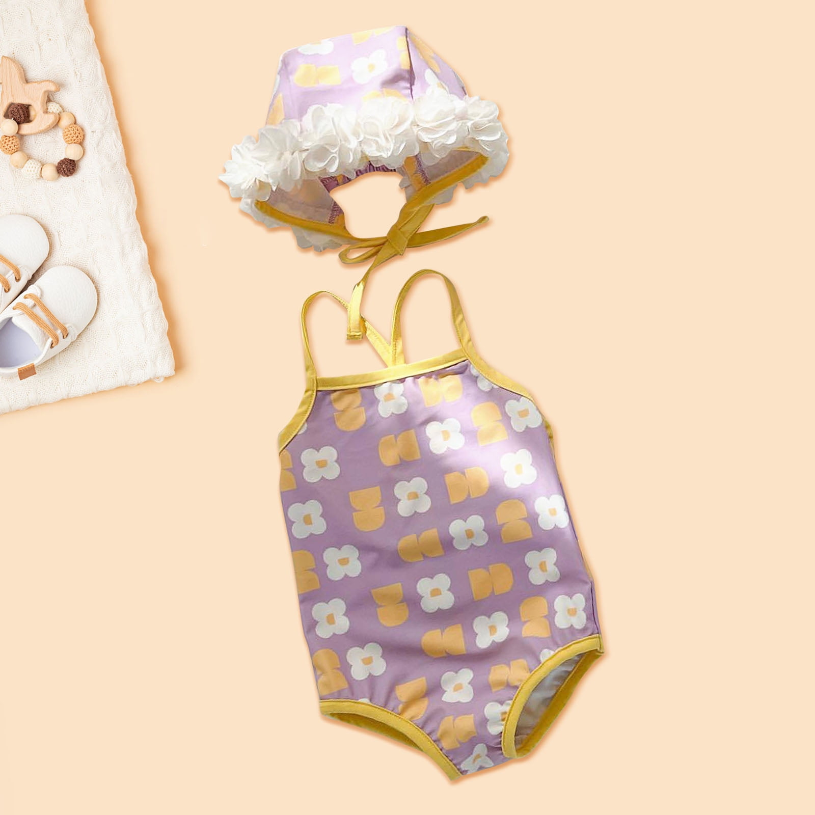 Vedolay Girl Swimsuit Girls Swimsuit, Toddler Swimsuit One Shoulder One ...