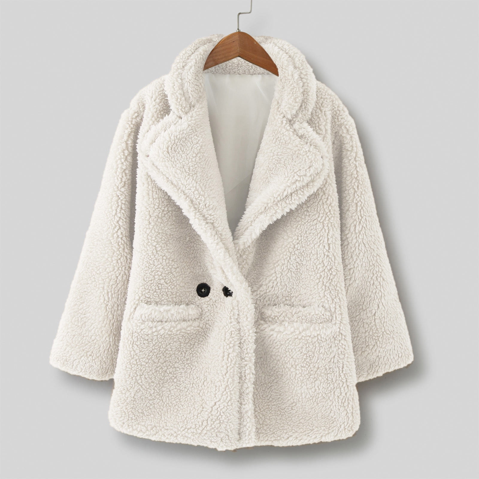 Vedolay Girl's Winter Jackets Girls Dress Coat Lapel Wool Blend Winter ...