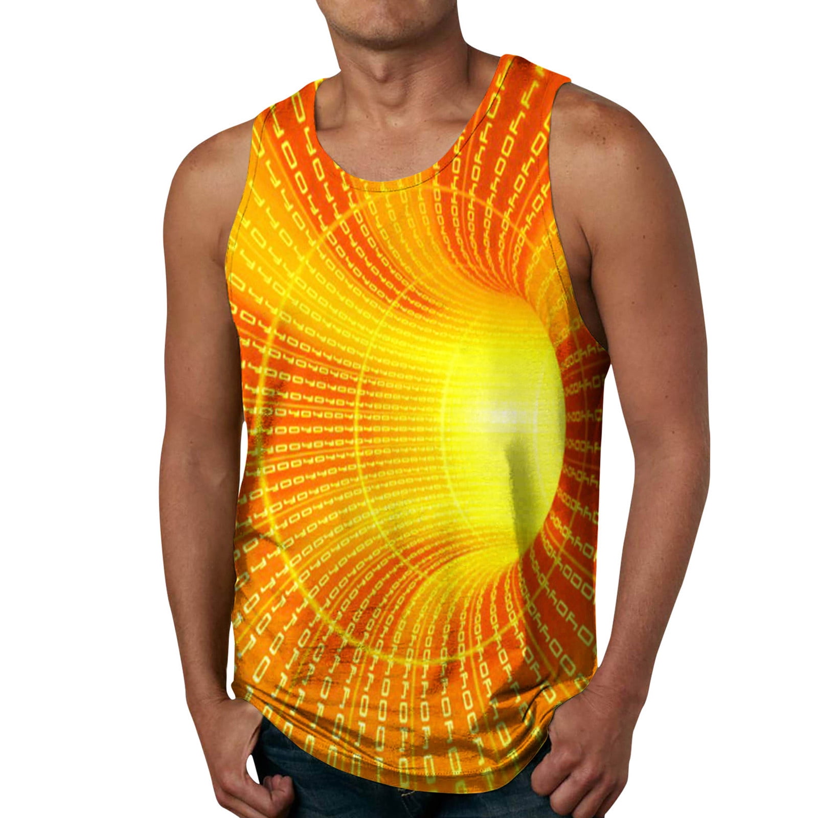 Vedolay Men's Tank Shirts,Men's Classic Cotton Muscle Tee, Pure Cotton ...