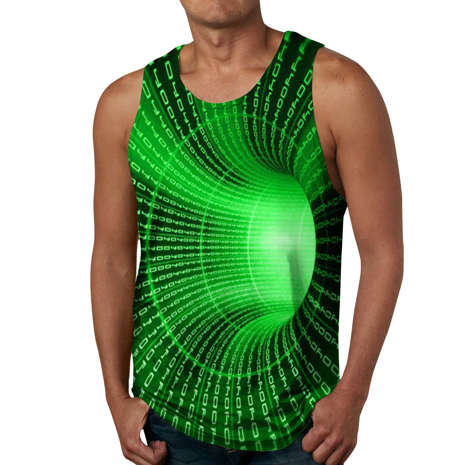 Vedolay Mens Tank Top Beach Mens Casual Tank Tops Sleeveless V Neck T