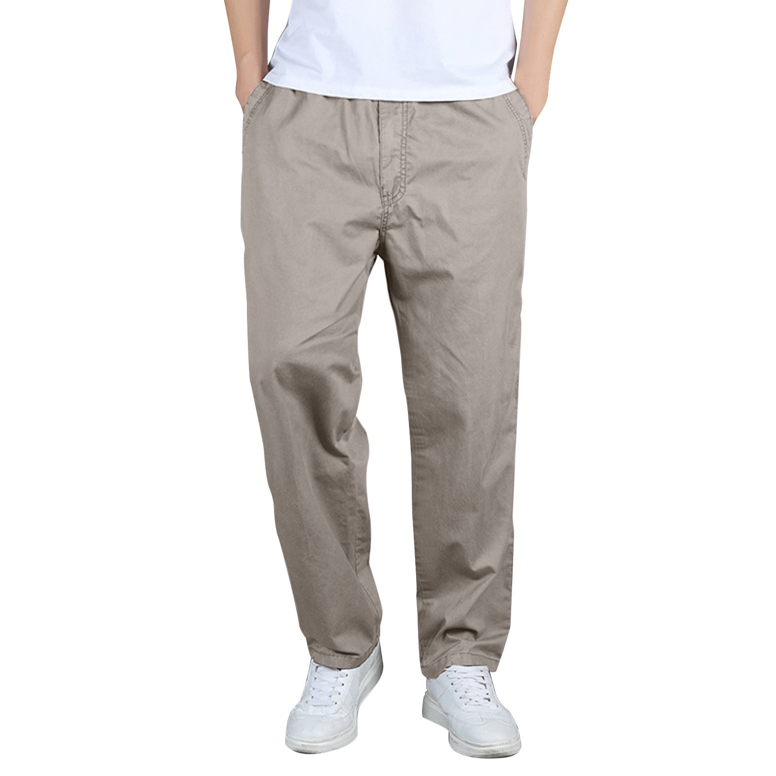 Vedolay Pants for Men Relaxed Fit Stretch Long Pants Straight Type ...