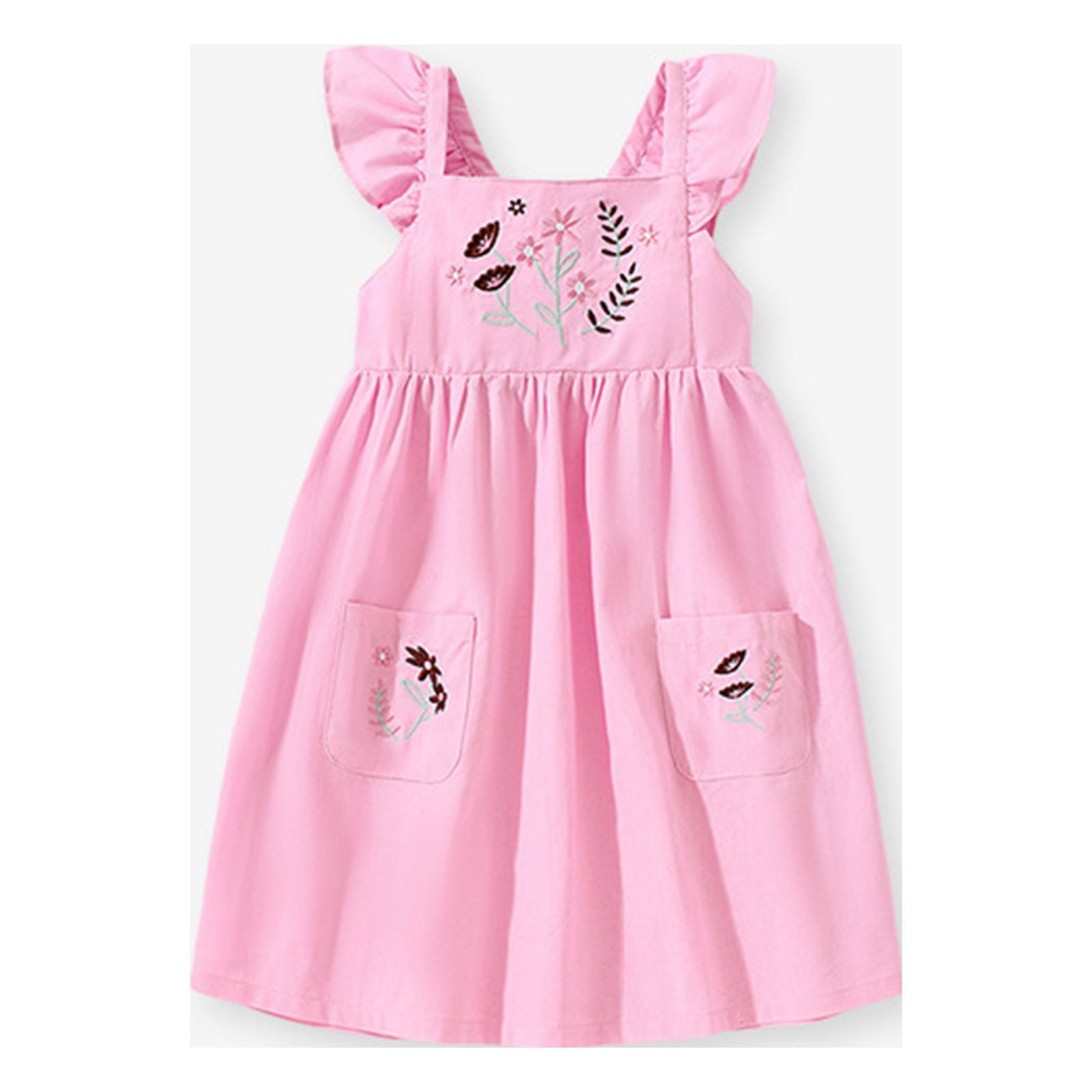Vedolay Shirt Dress Girls Flutter Sleeve Unicorn Dresses Summer Party ...
