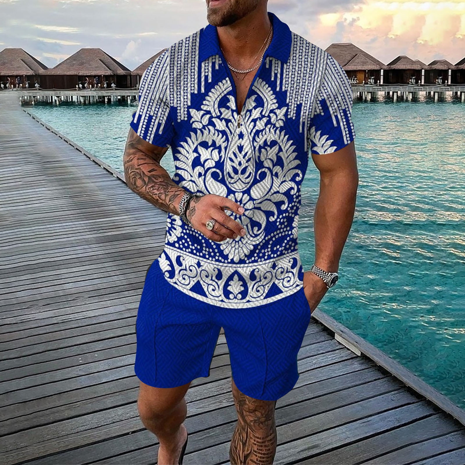 Vedolay Short Outfits For Men Mens Short Sets Outfits 2 Piece Summer